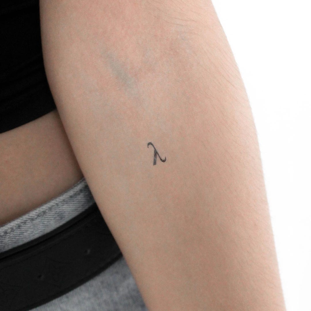 Lambda Temporary Tattoo (set of 3) - Etsy