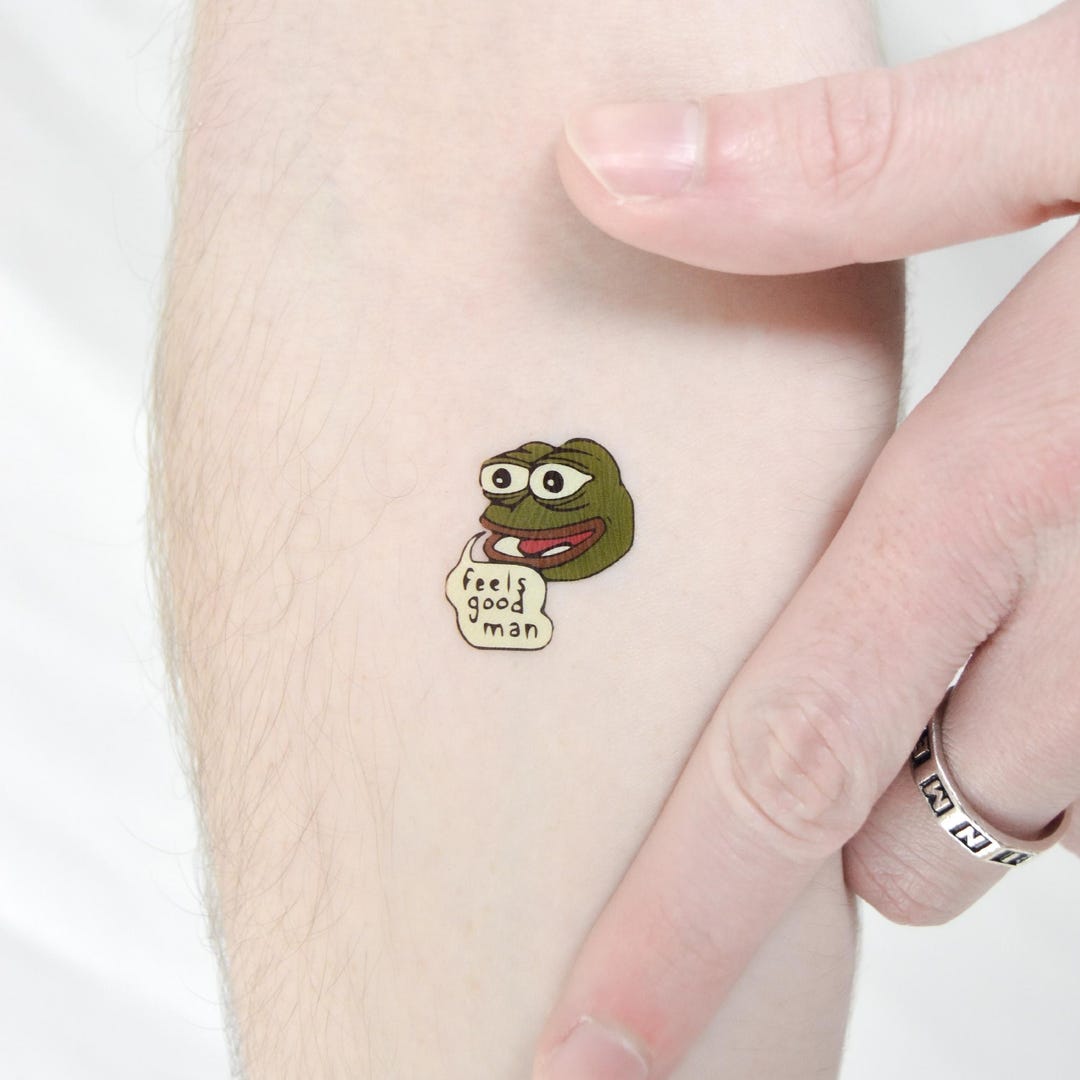 Pepe Temporary Tattoo (set of 3) - Etsy