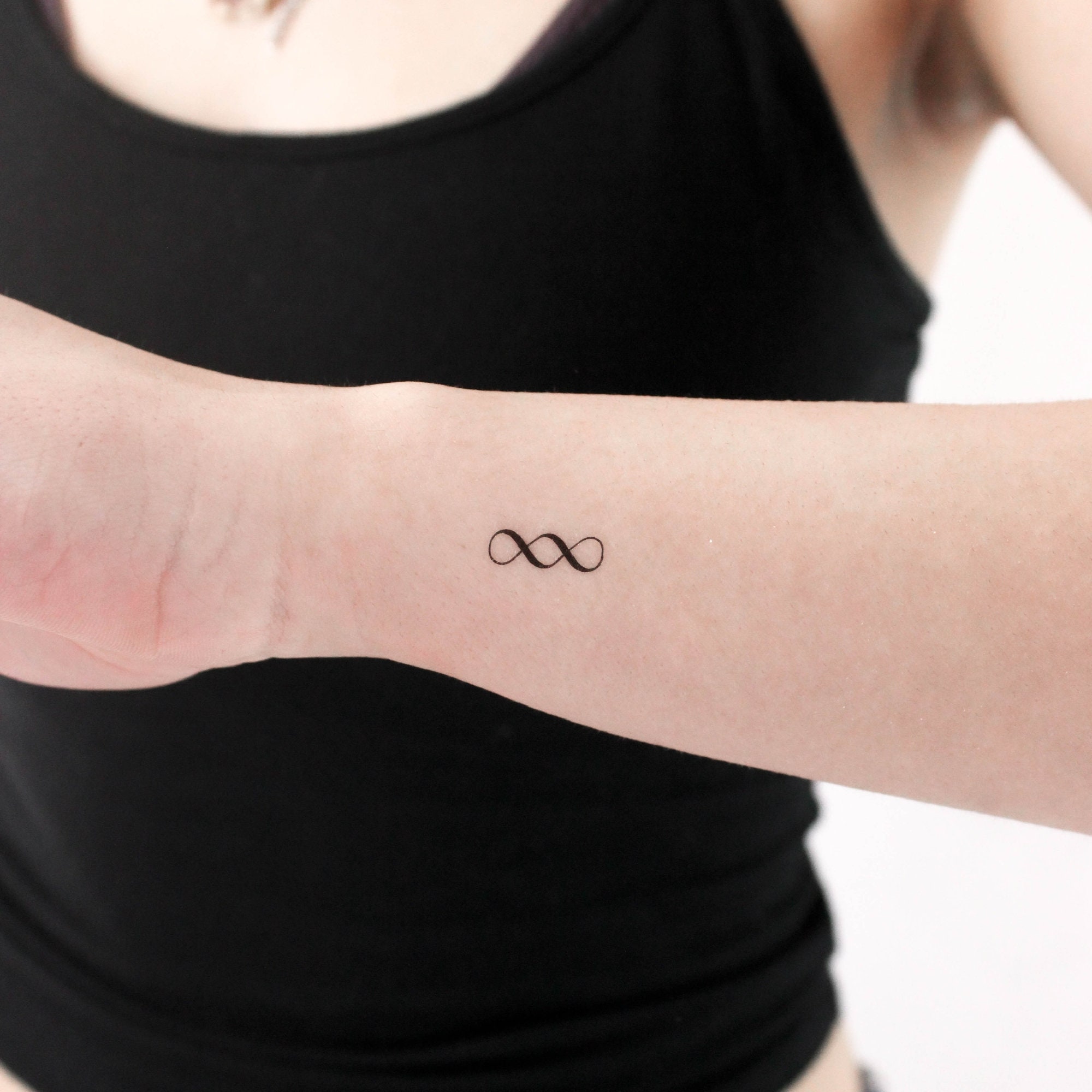 Small Double Infinity Symbol Temporary Tattoo set of 3 - Etsy