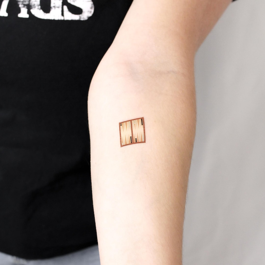 Backgammon Temporary Tattoo (set of 3) - Etsy