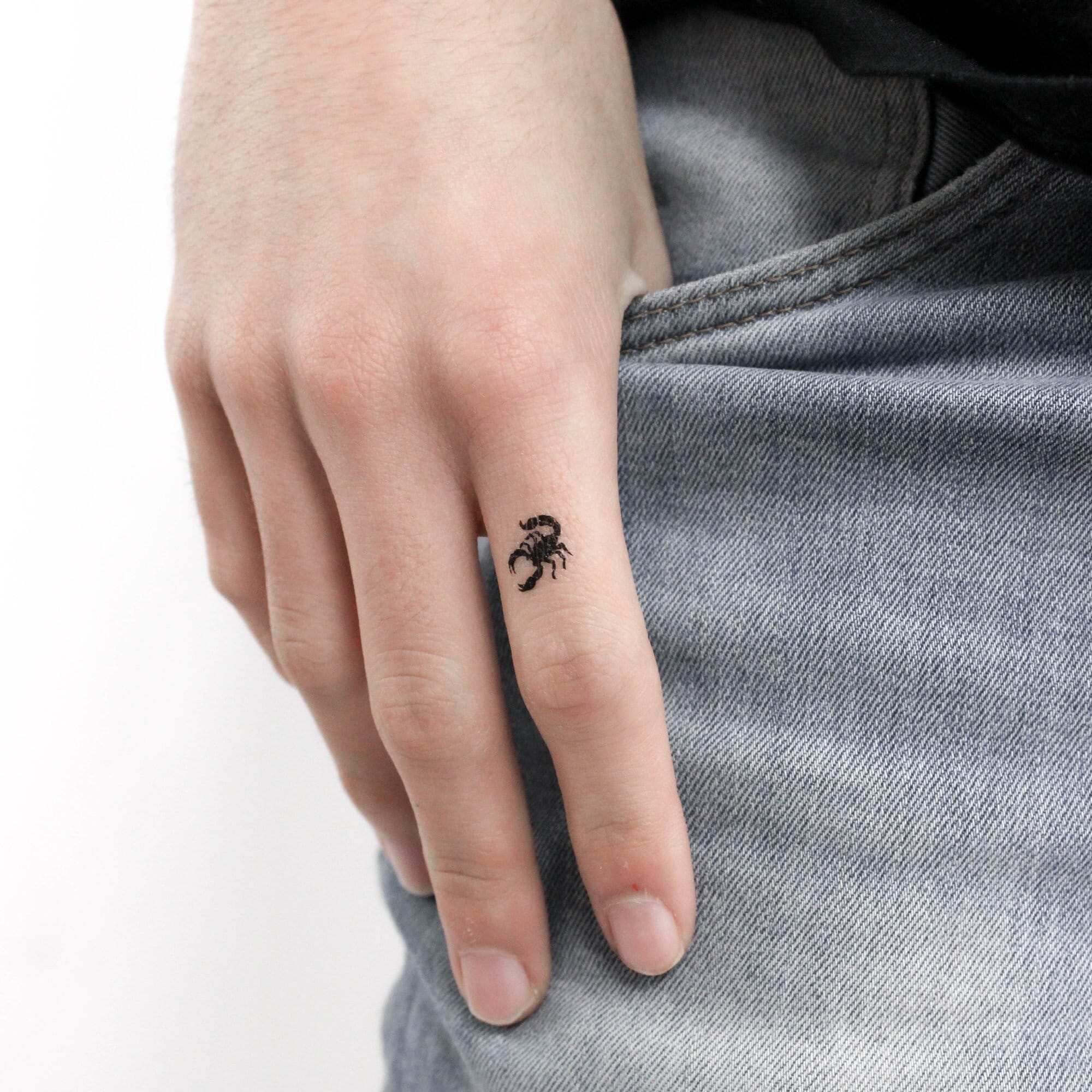 Tiny Scorpion Temporary Tattoo (set of 3) - Etsy