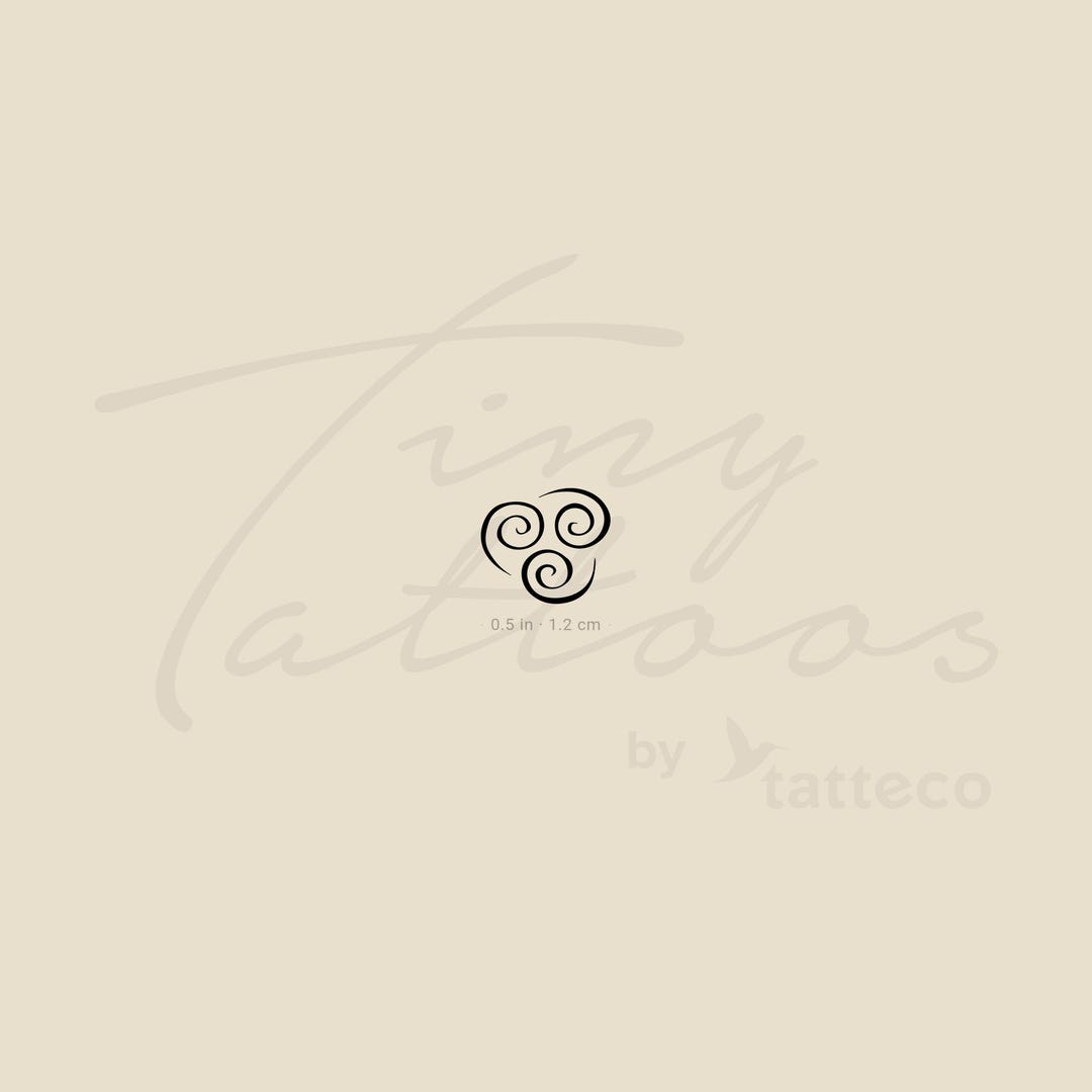 Avatar Air Symbol Temporary Tattoo (set of 3) - Etsy