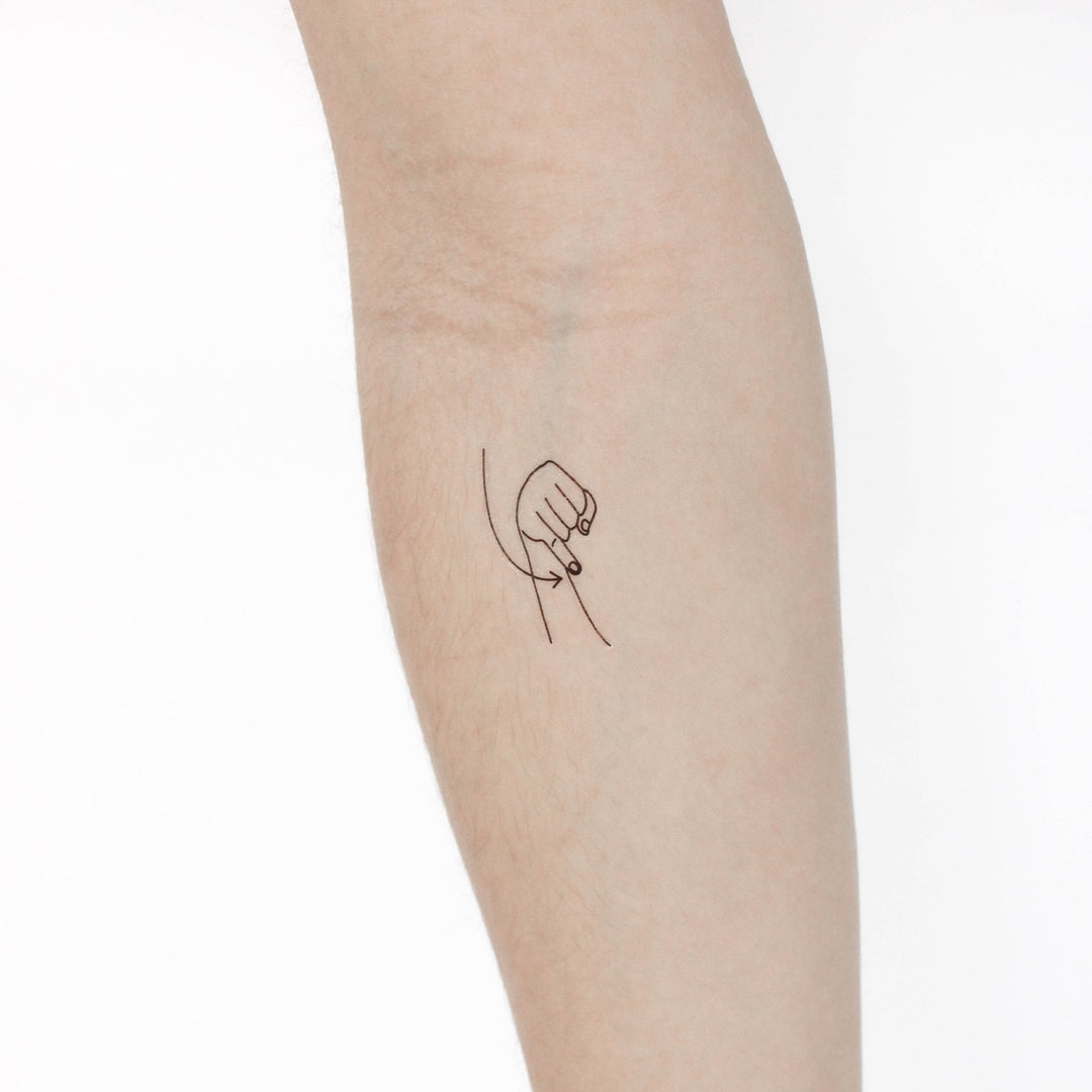 Sign Language J Temporary Tattoo (set of 3) - Etsy