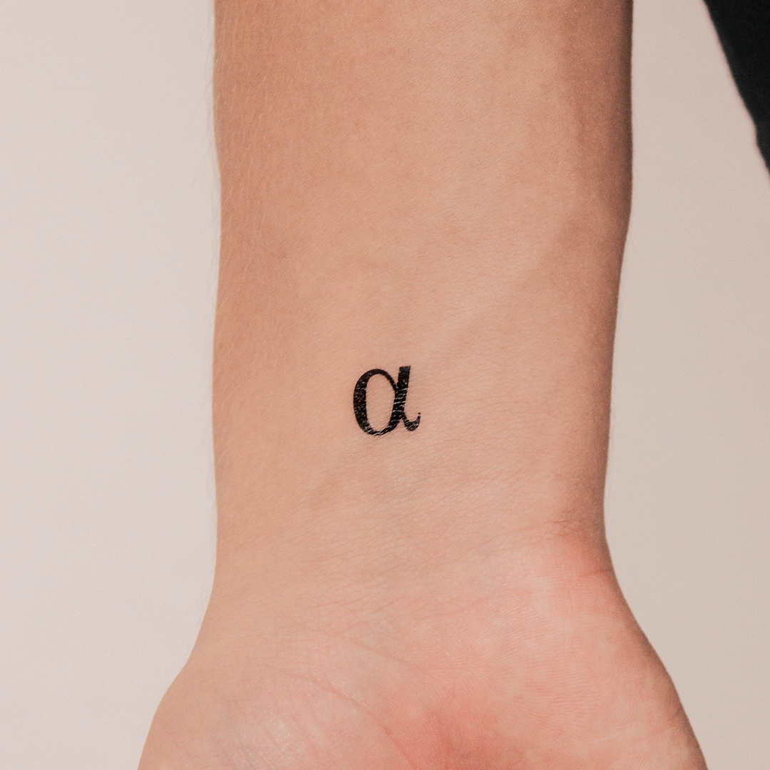 Alpha Temporary Tattoo (set of 3) - Etsy