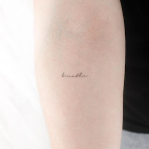 Little Breathe Temporary Tattoo (set of 3) - Etsy
