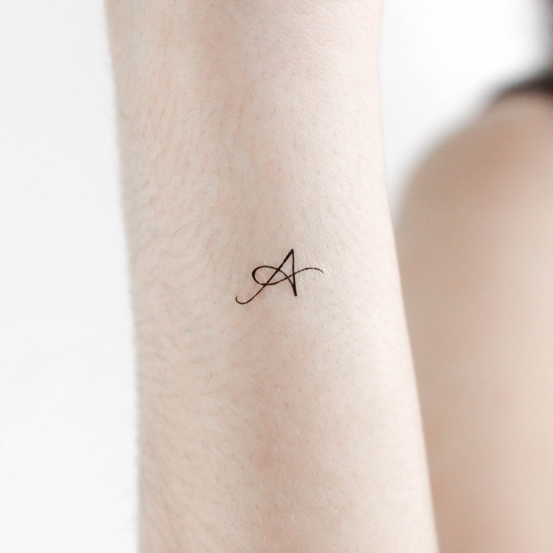 Script A Temporary Tattoo (set of 3) - Etsy