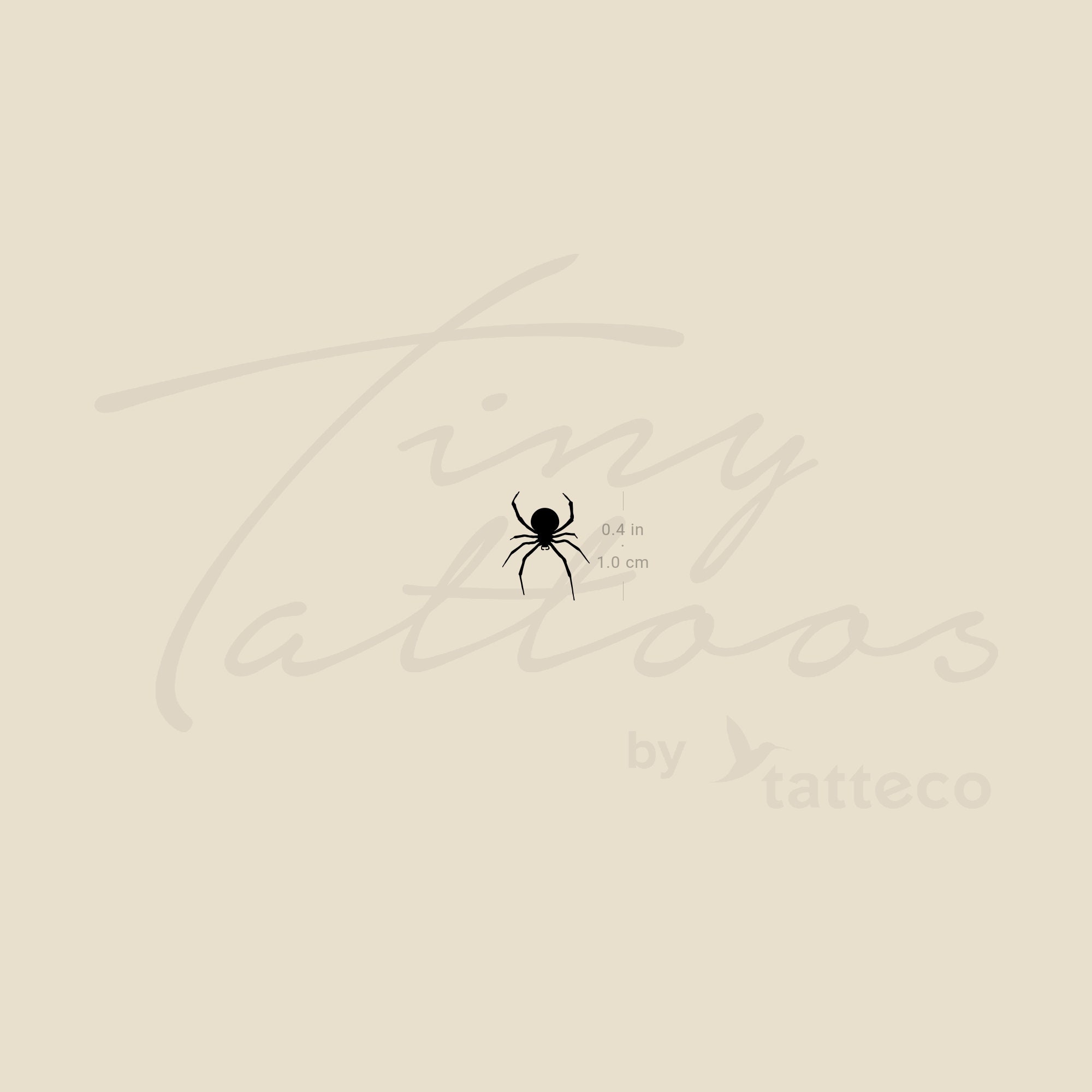 Tiny Spider Temporary Tattoo set of 3 - Etsy