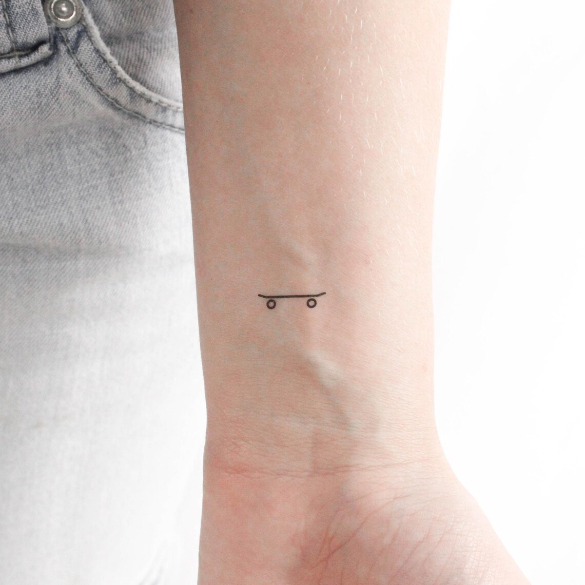Skateboard Temporary Tattoo (set of 3) - Etsy
