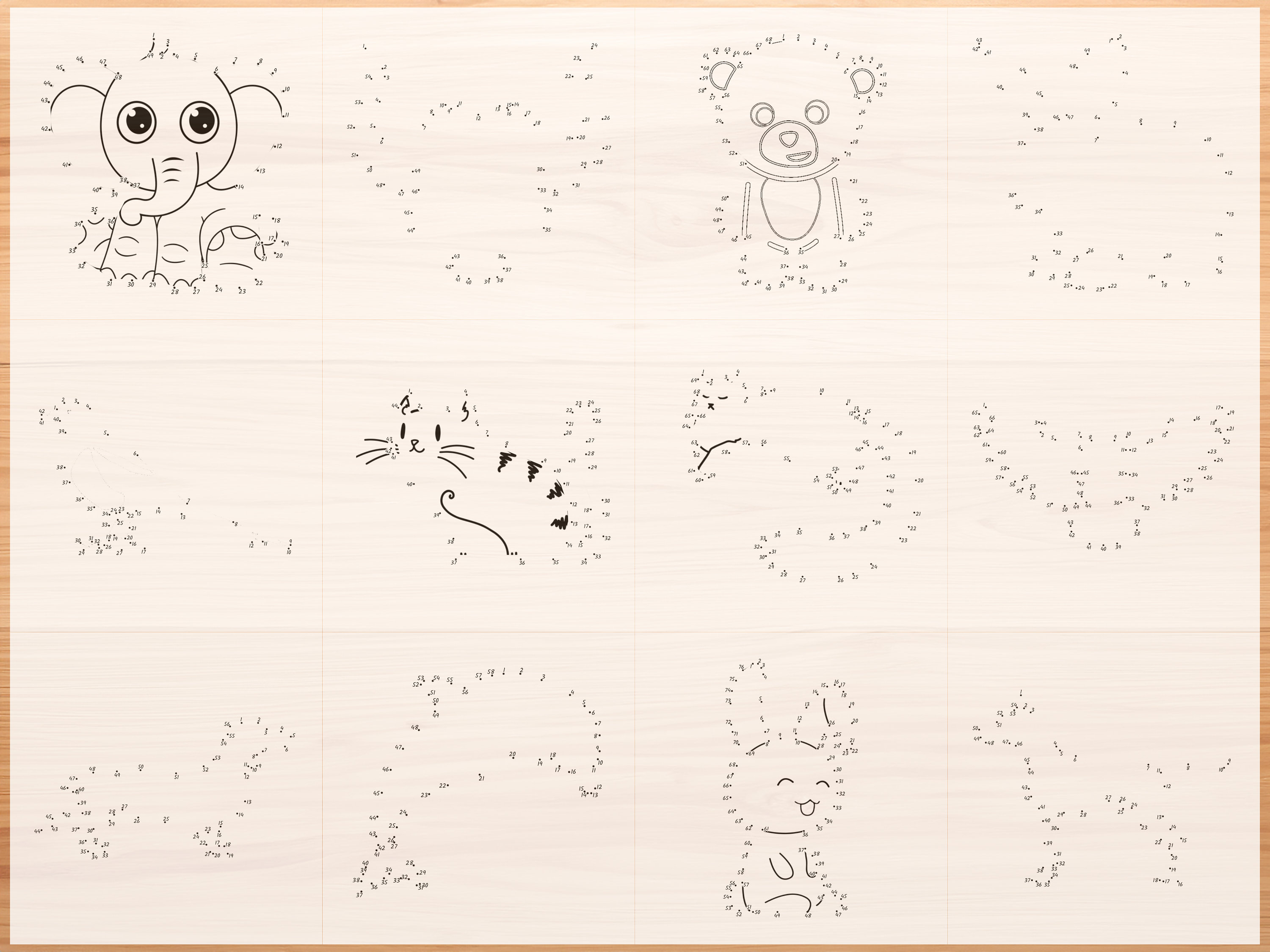 120 Dot-to-dot Animals: Easy to Medium Connect the Dots Entertainment ...