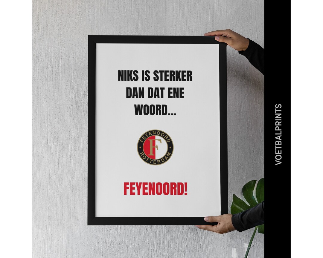 Feyenoord Rotterdam, Football Poster Premier League, Feijenoord Print ...