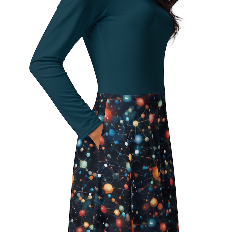 Atom Dress, STEM Dress, Women in Science Outfit, Molecules Dress ...