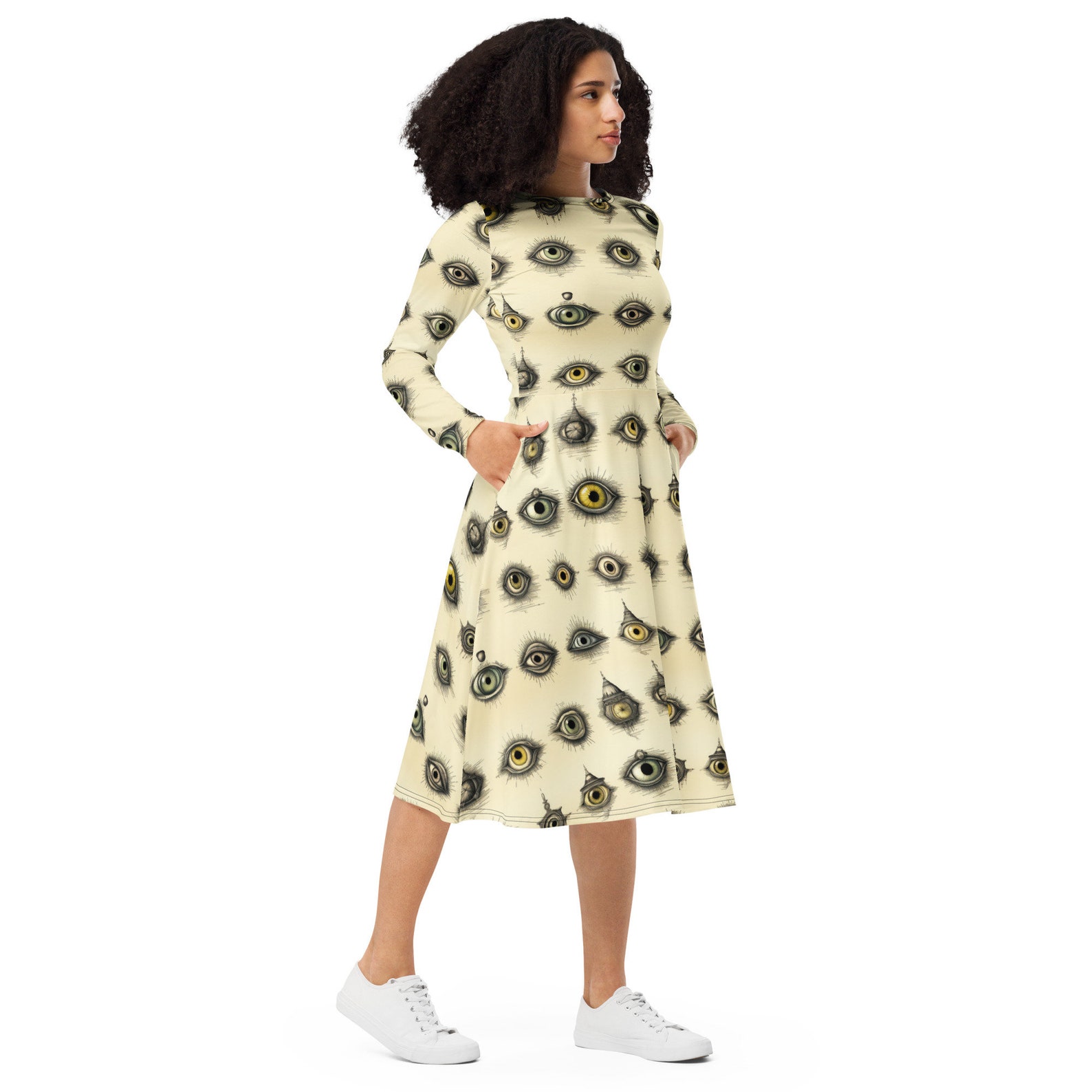 Eyeball Dress, Weirdcore Dress, Weirdcore Clothes, Quirky Dress - Etsy
