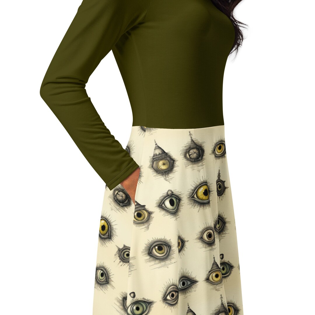 Eyeball Dress, Vintage Style Eyeball Illustrations, Weirdcore - Etsy
