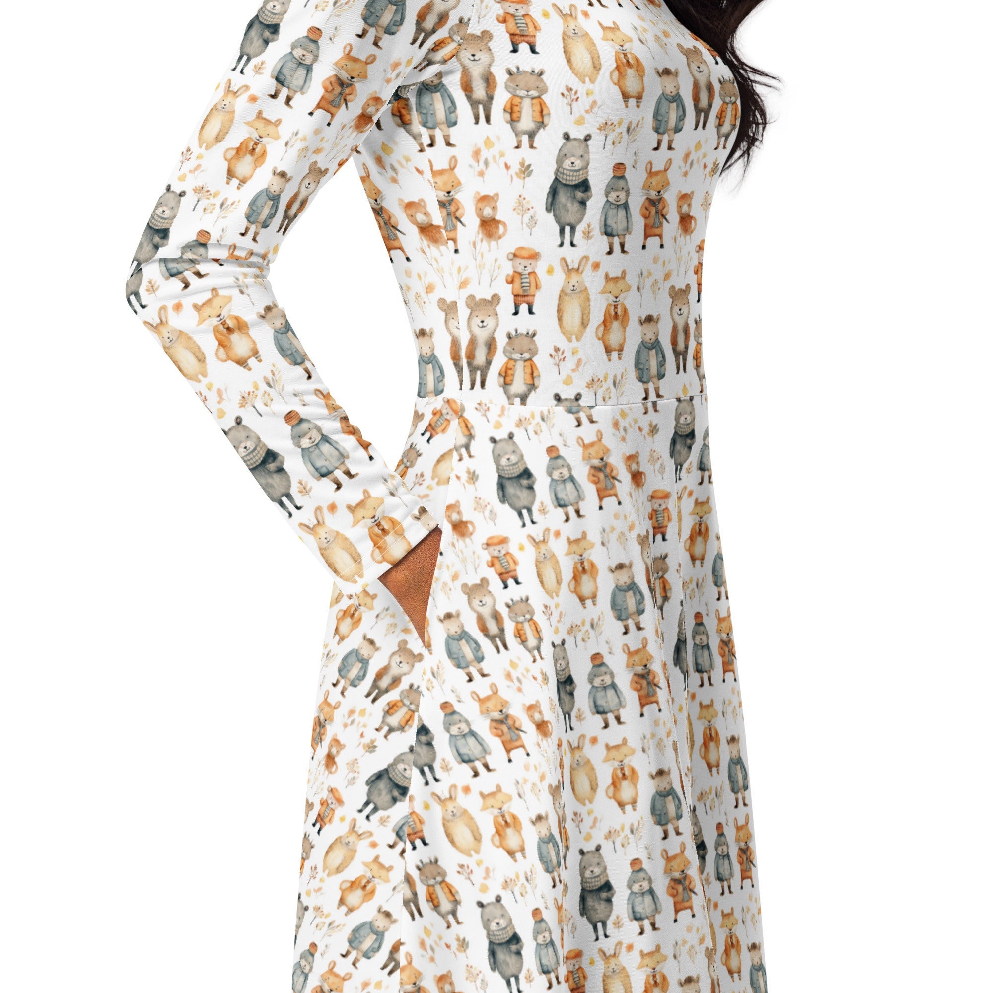 Forest Animals Dress, Cute Creatures in Clothes - Etsy