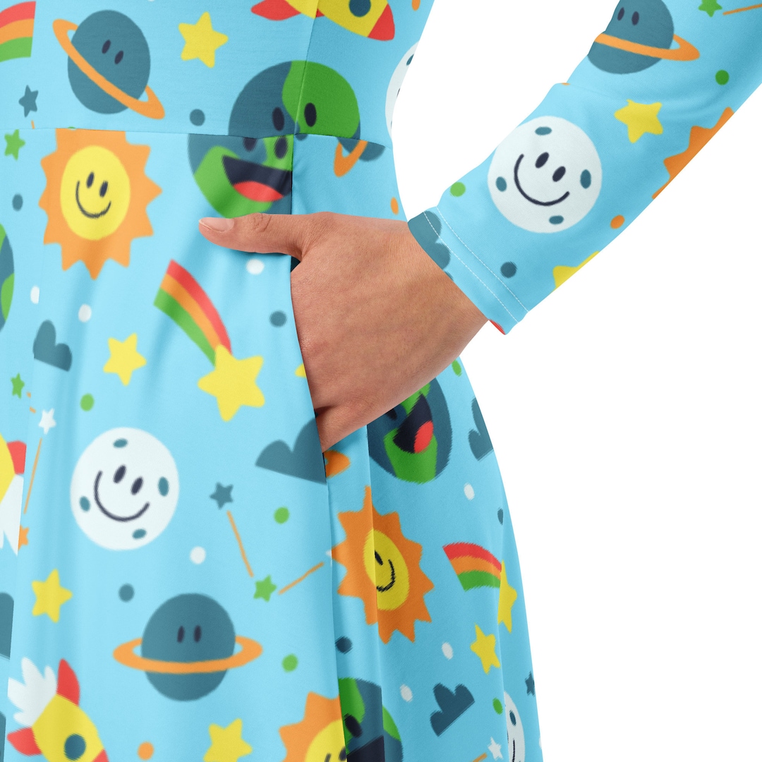 Fun Science Teacher Dress, Solar System Dress, Outer Space Dress ...