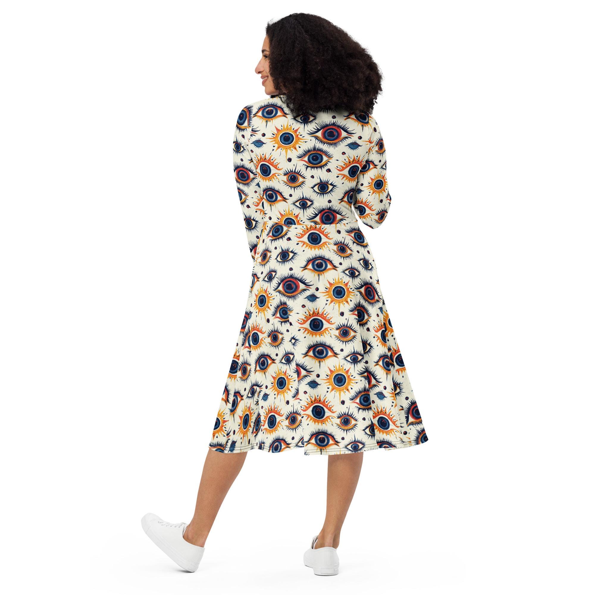 Eyeball Dress, Weirdcore Dress, Quirky Dress, Weirdcore Aesthetic ...