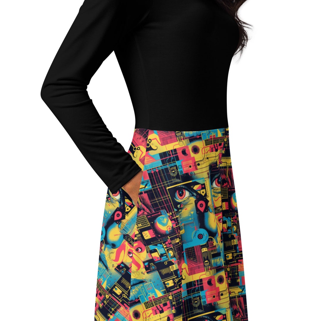 Cyborg Dress, Ai Theme Dress, Artificial Intelligence Dress, Geeky ...