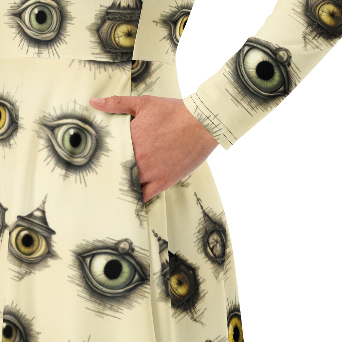 Eyeball Dress, Weirdcore Dress, Weirdcore Clothes, Quirky Dress - Etsy