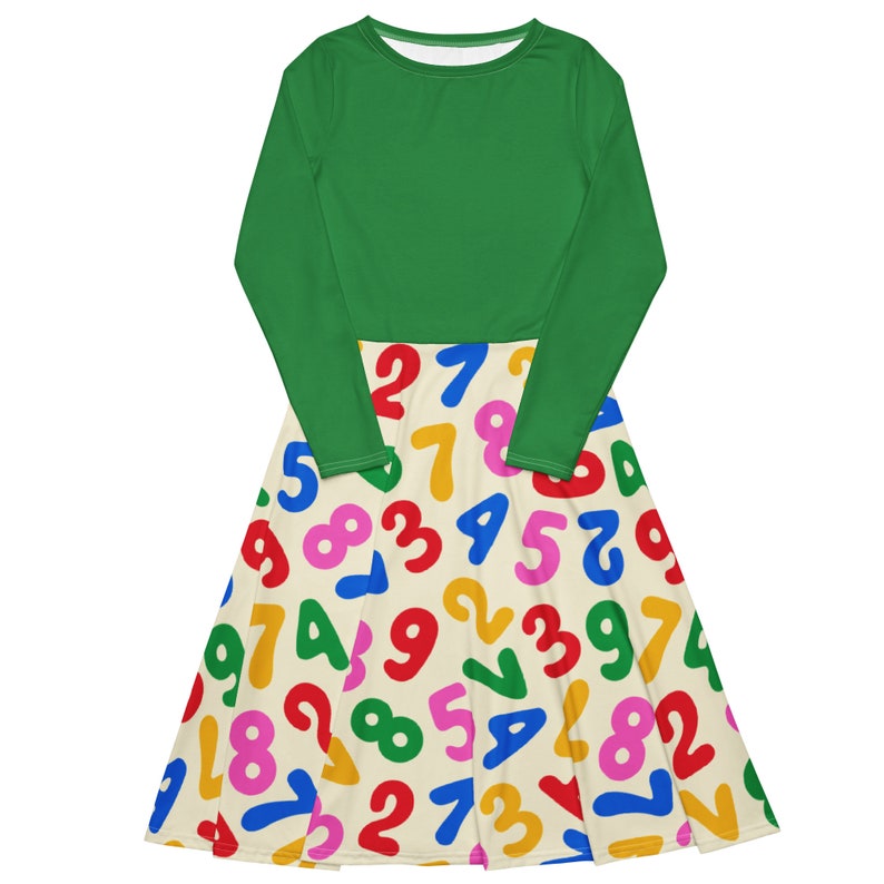 Numbers Teacher Dress, Math Teacher Dress, Kindergarten Teacher Dress ...