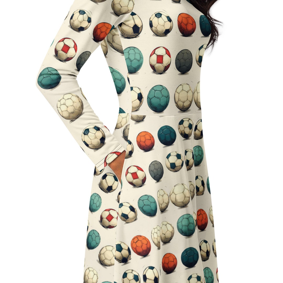 Soccer Lover Dress, Soccer Party Outfit, Sports Day Dress, Football Mom ...