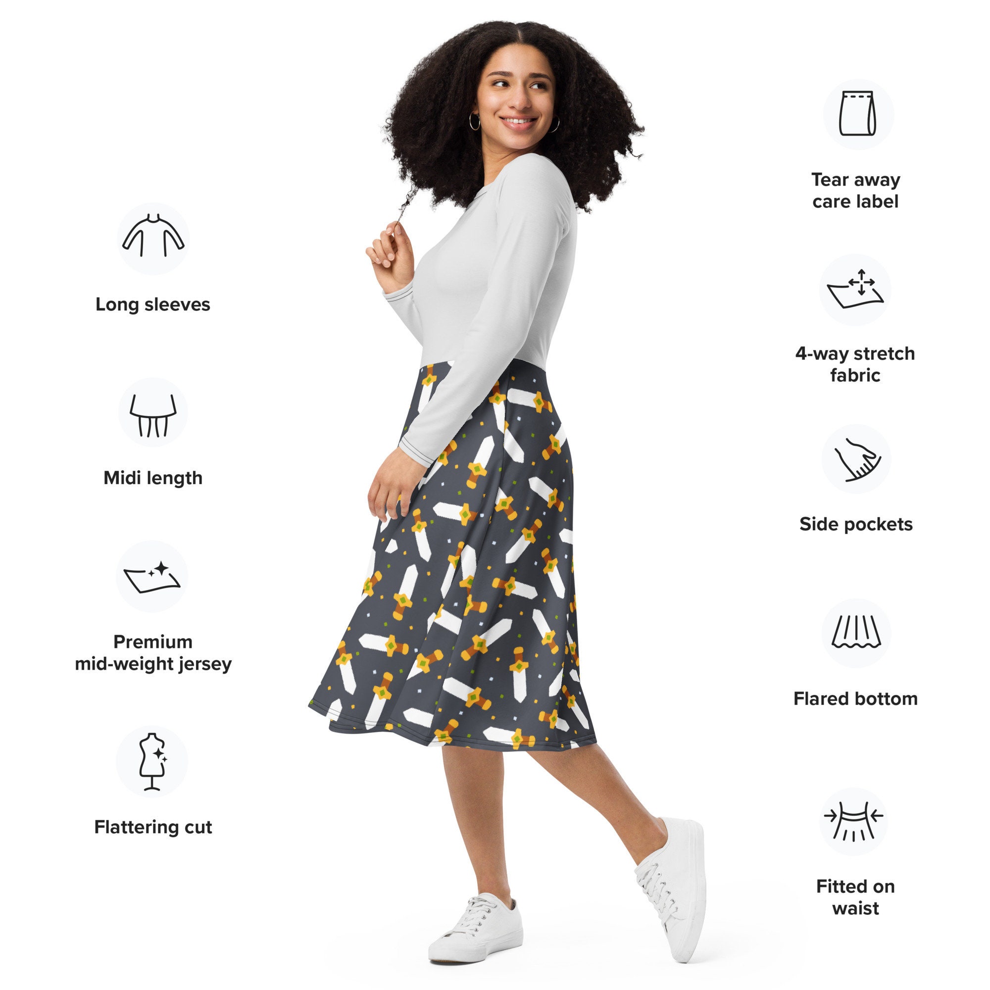 Swords Dress Medieval Knight Dress History Teacher Dress - Etsy