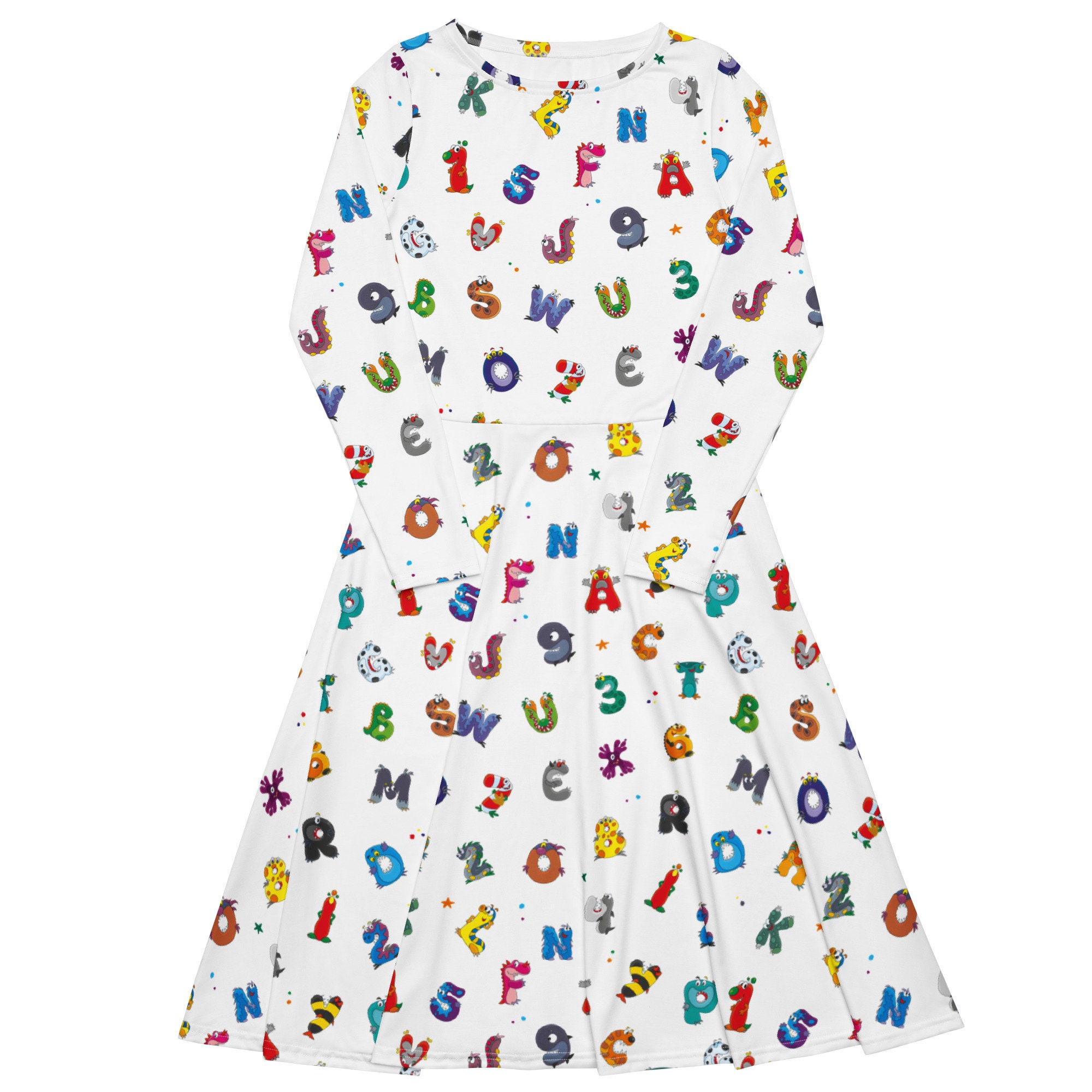 Monster Alphabet Dress, Teacher Dress, Fun Classroom Outfit, Miss ...