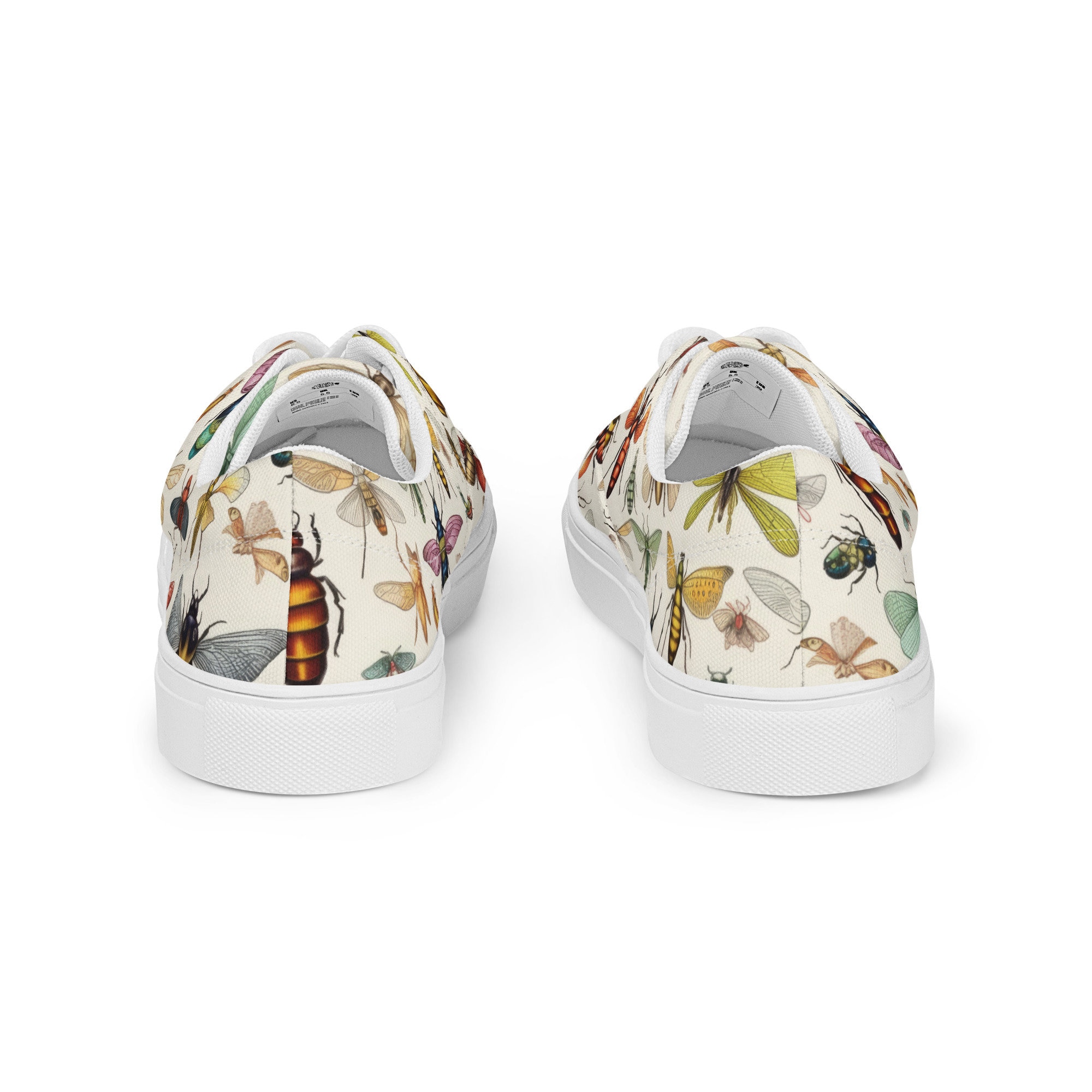 Insect Themed Womens Canvas Shoes, Bug Lover Gift, Cottage Core Shoes ...