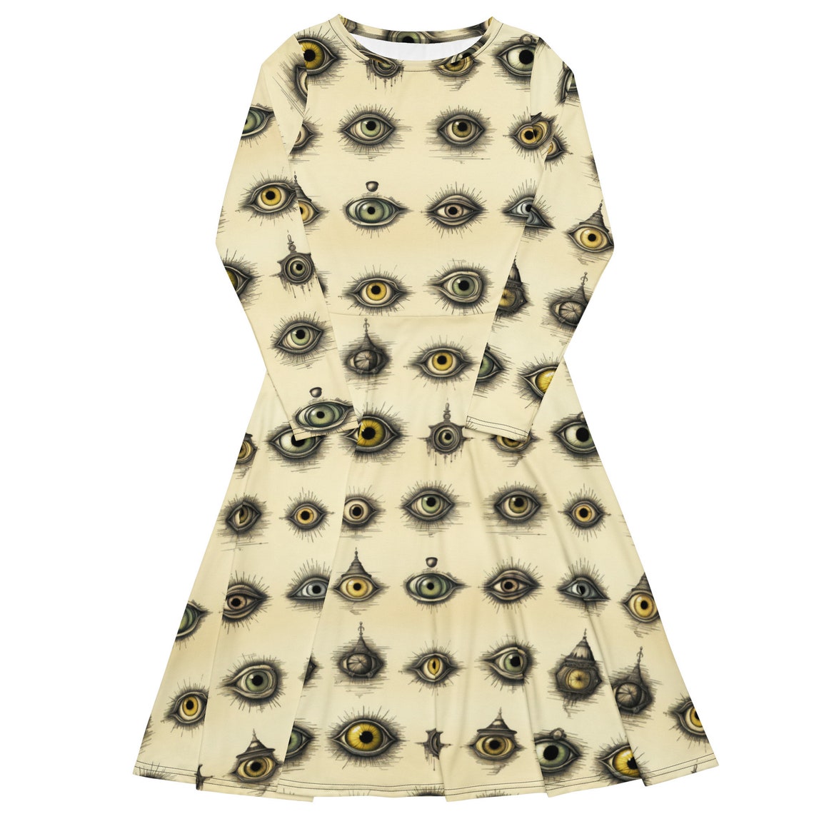 Eyeball Dress, Weirdcore Dress, Weirdcore Clothes, Quirky Dress - Etsy