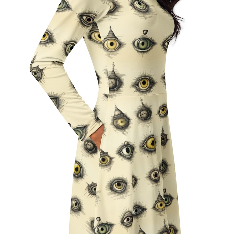 Eyeball Dress, Weirdcore Dress, Weirdcore Clothes, Quirky Dress - Etsy