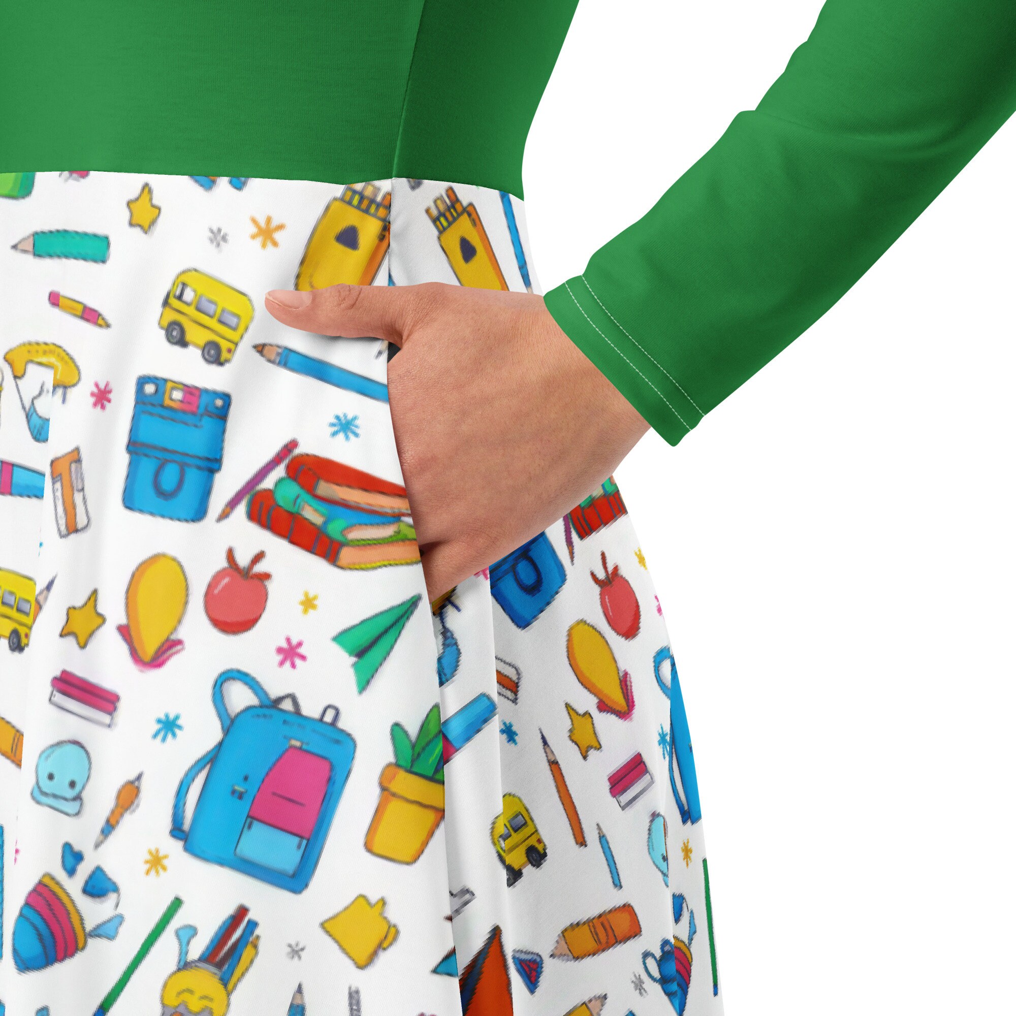 School Supplies Dress, Dress for Teachers, Back to School Theme - Etsy