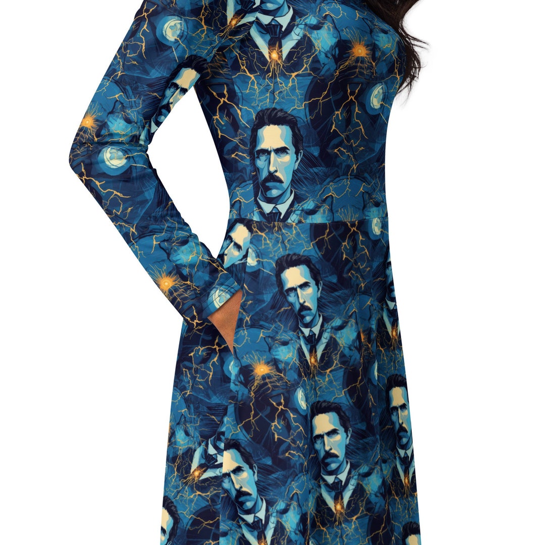 Tesla Dress, Nikola Tesla, Electronics Dress, Electrical Engineer - Etsy