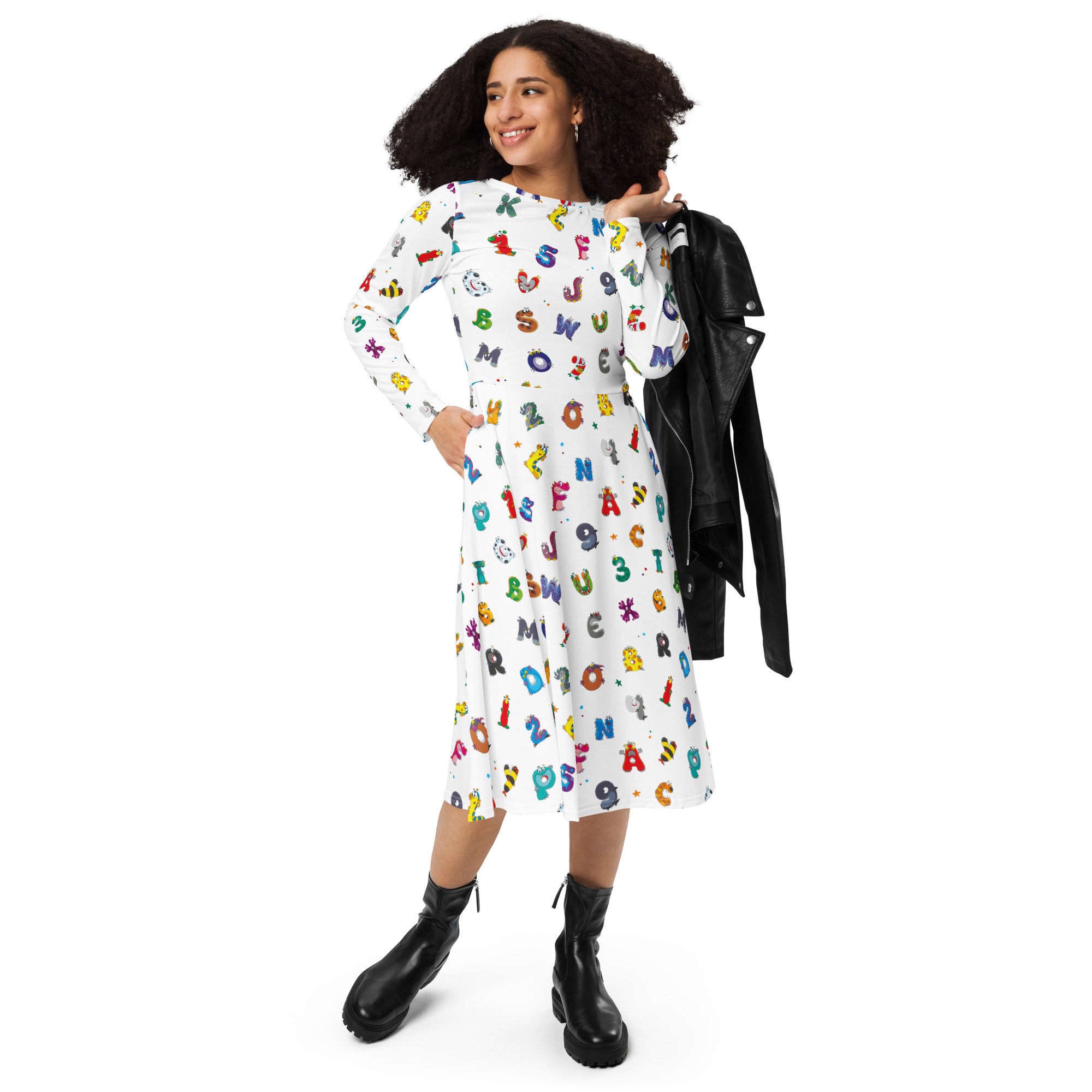 Monster Alphabet Dress, Teacher Dress, Fun Classroom Outfit, Miss ...