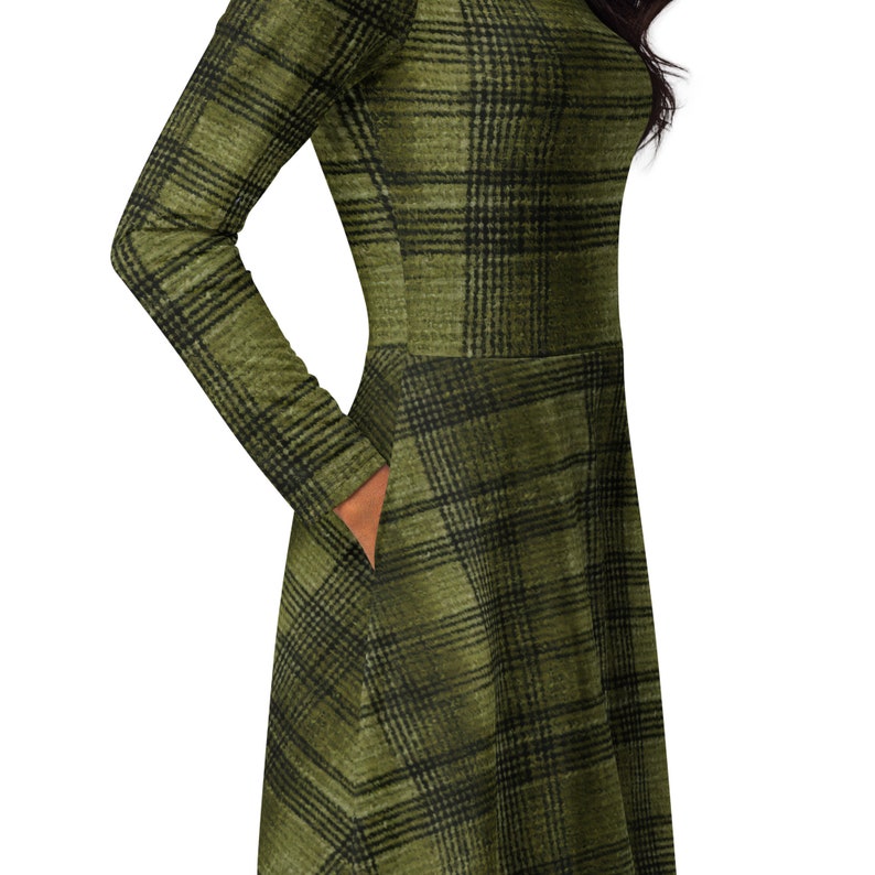 Green Plaid Dress With Pockets, Scottish Dress, Scotland Dress, Saint ...