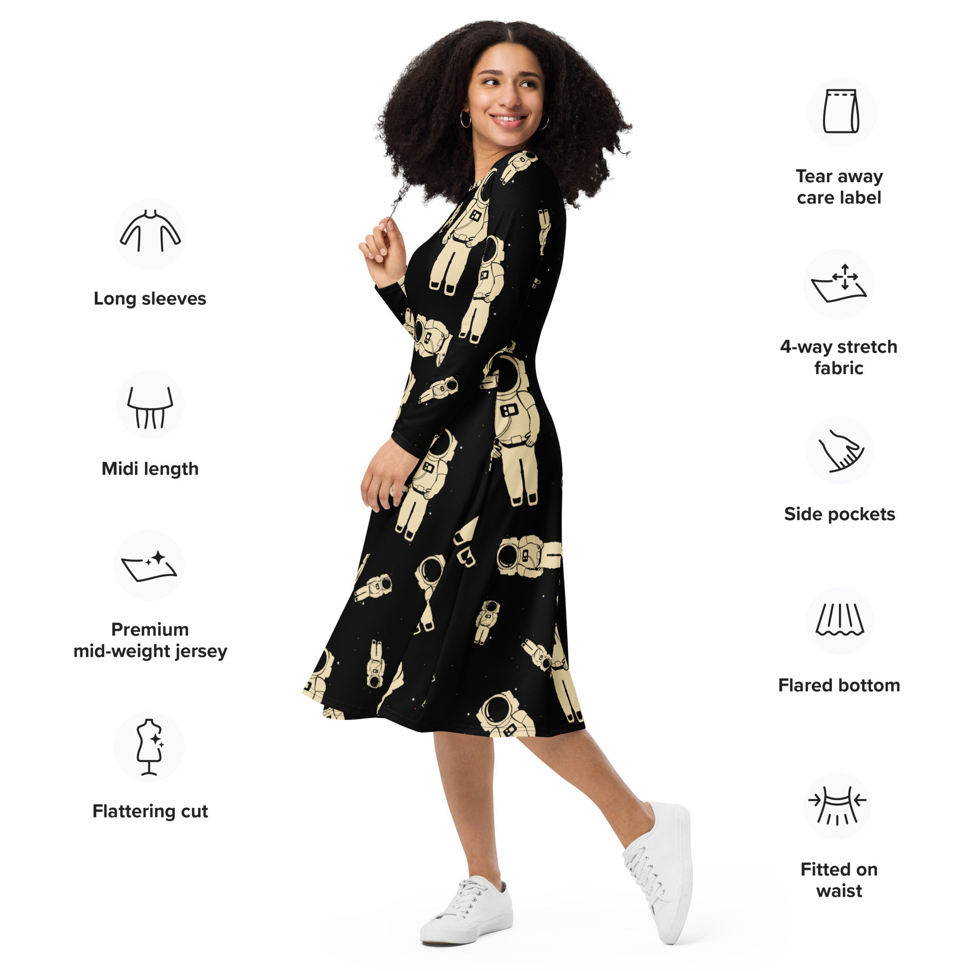 Astronaut Dress, Women in Science Dress, Out Space Dress, Astronaut ...