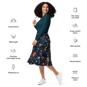 Atom Dress, STEM Dress, Women in Science Outfit, Molecules Dress ...