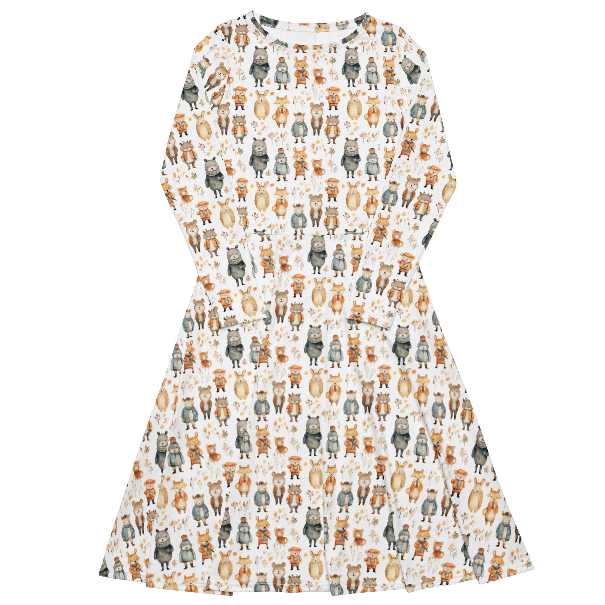 Forest Animals Dress, Cute Creatures in Clothes - Etsy