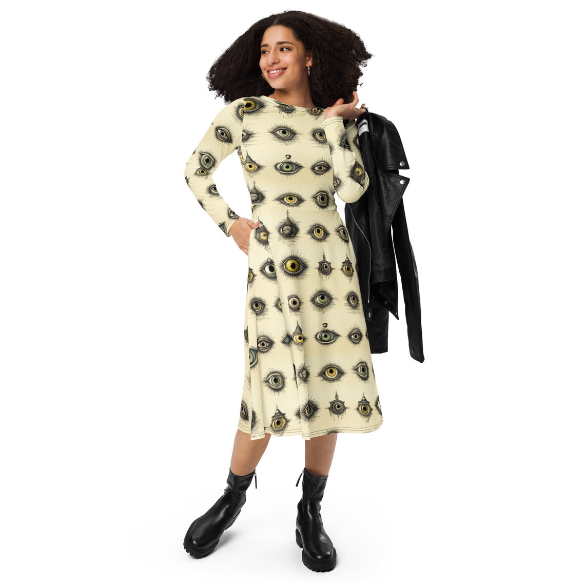 Eyeball Dress, Weirdcore Dress, Weirdcore Clothes, Quirky Dress - Etsy