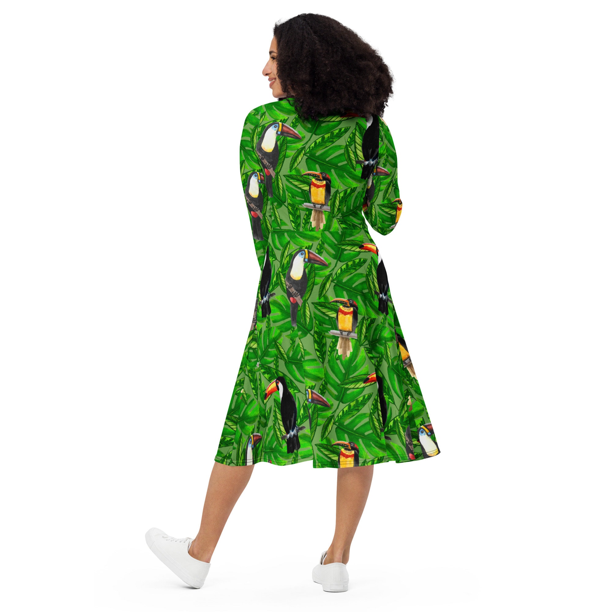 Rainforest Dress Tropical Birds Teacher Dress Jungle Theme - Etsy