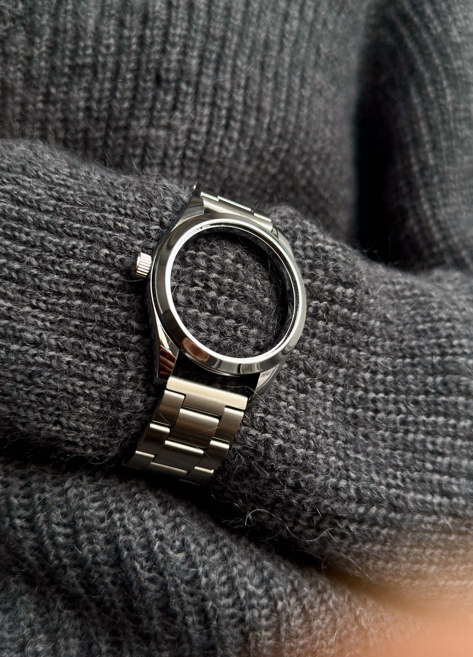 Faceless Watch in Stainless Steel, Unisex Watch Bracelet, Couples ...