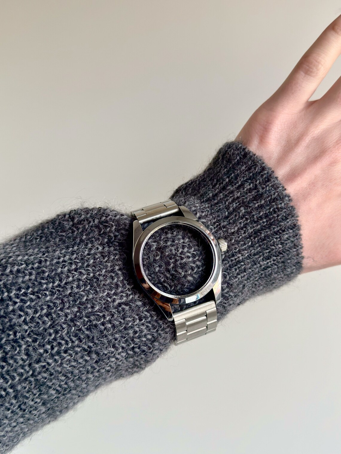 Faceless Watch in Stainless Steel, Unisex Watch Bracelet, Couples ...