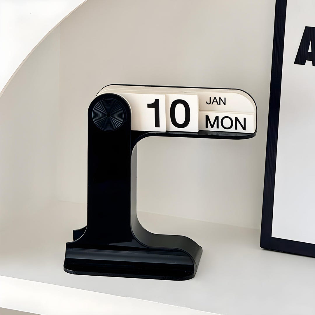 Desk Perpetual Calendar, Tabletop/shelf Home Deco Calendar, Decorative ...
