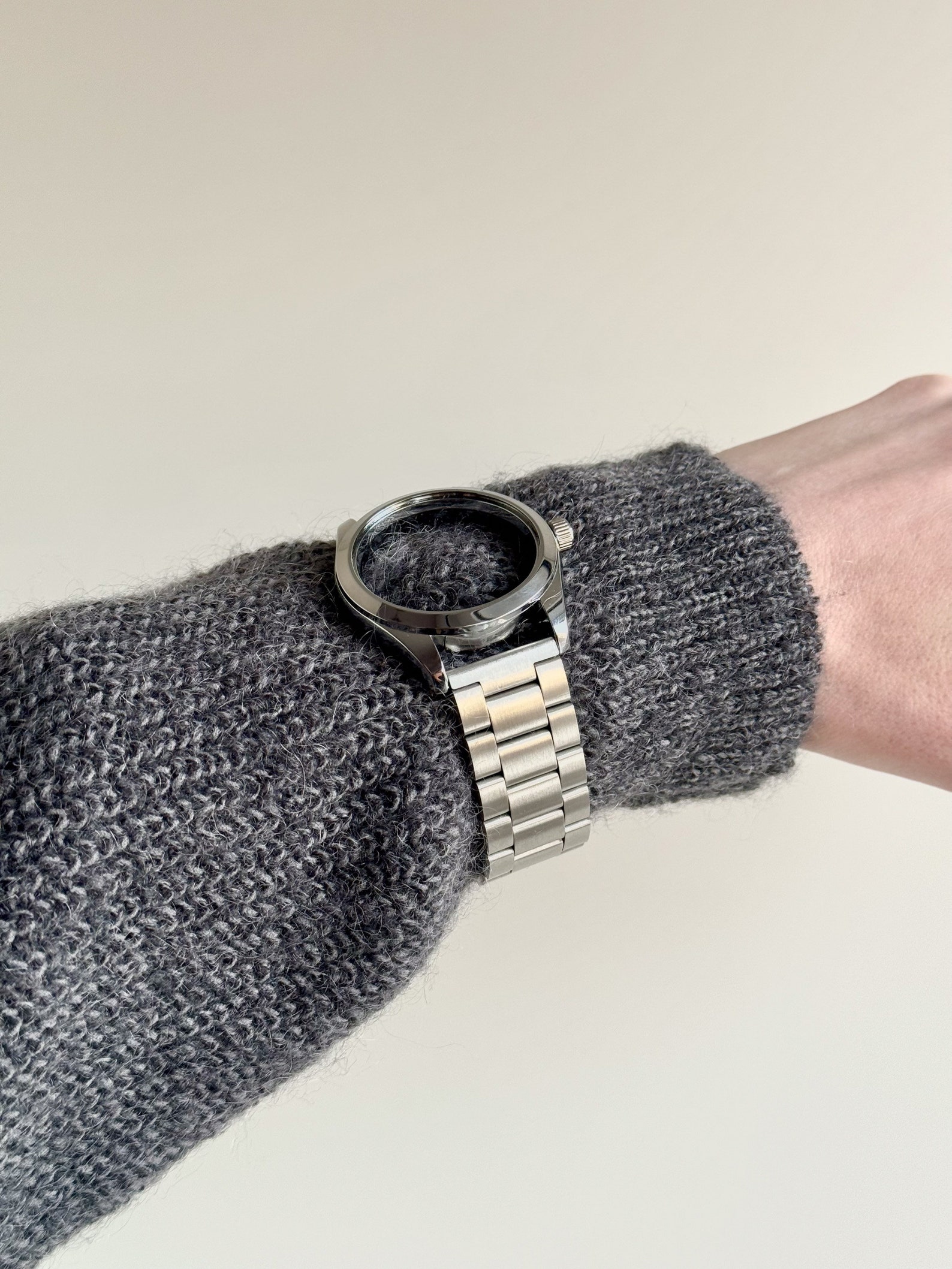 Faceless Watch in Stainless Steel, Unisex Watch Bracelet, Couples ...