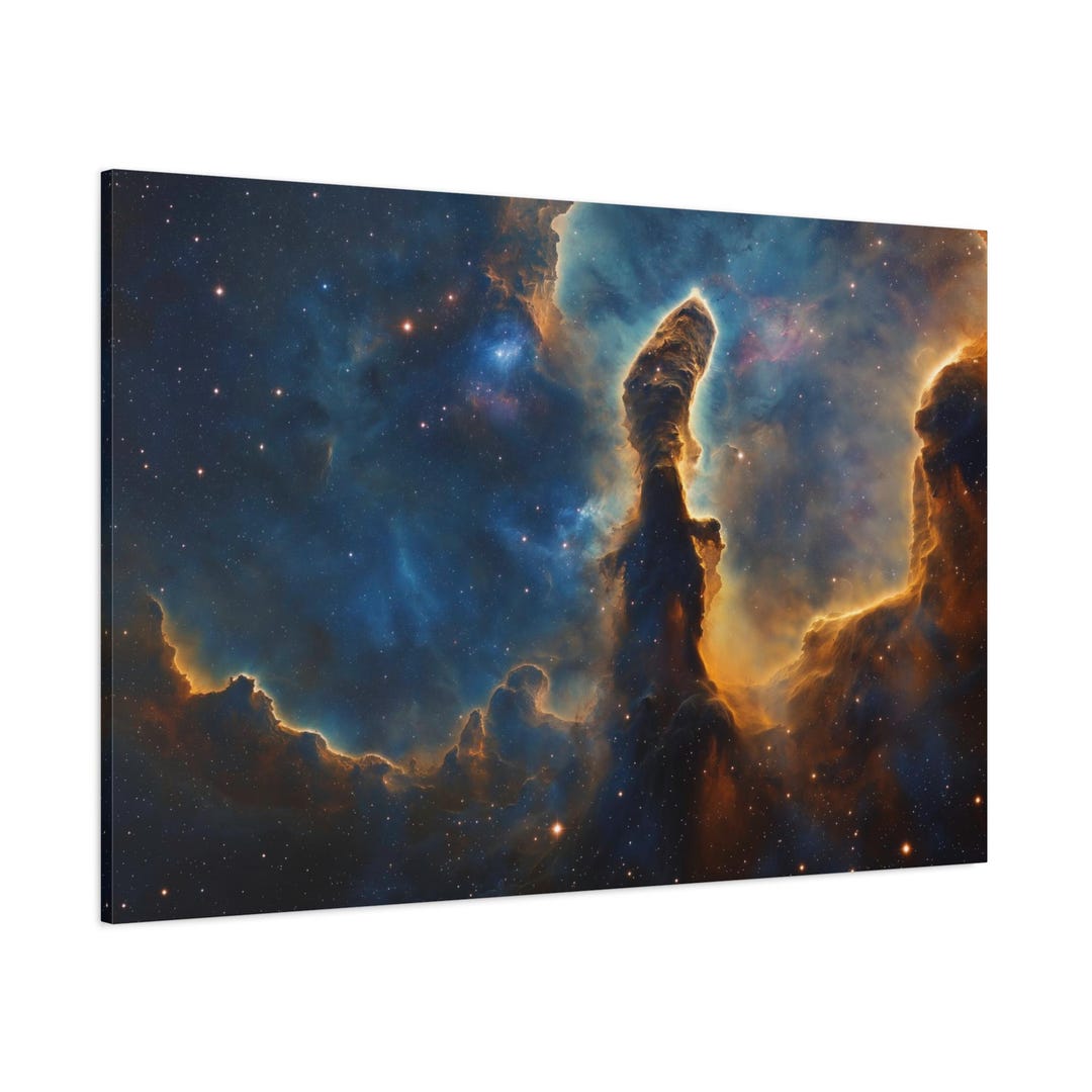 Deep Space Nebula Canvas, Universe Lover Gift, Matte Finish Art ...