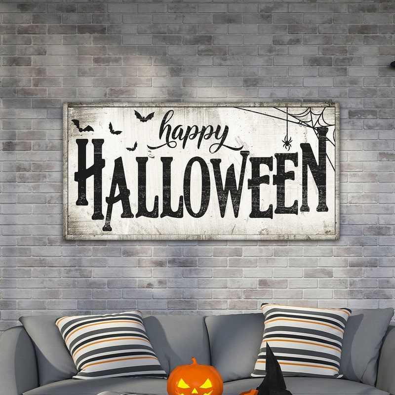 Happy Halloween Sign - Etsy