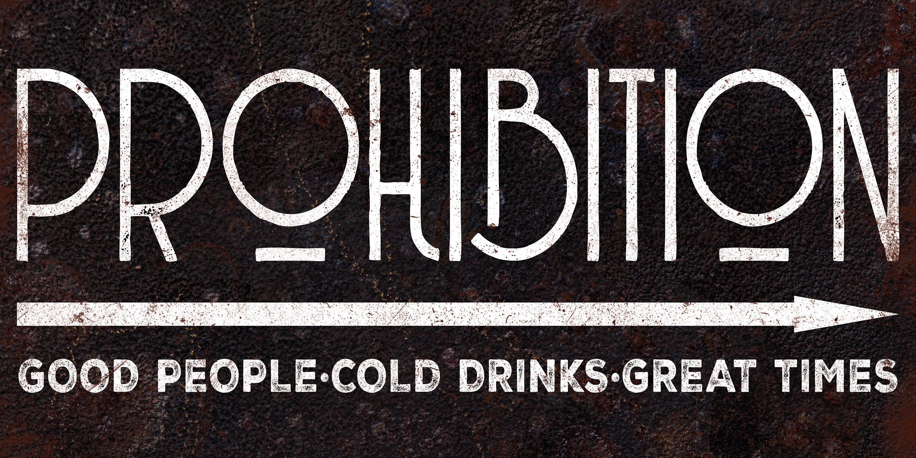 Custom Bar Sign Canvas Prohibition Large Canvas Print Bar Decor Canvas ...