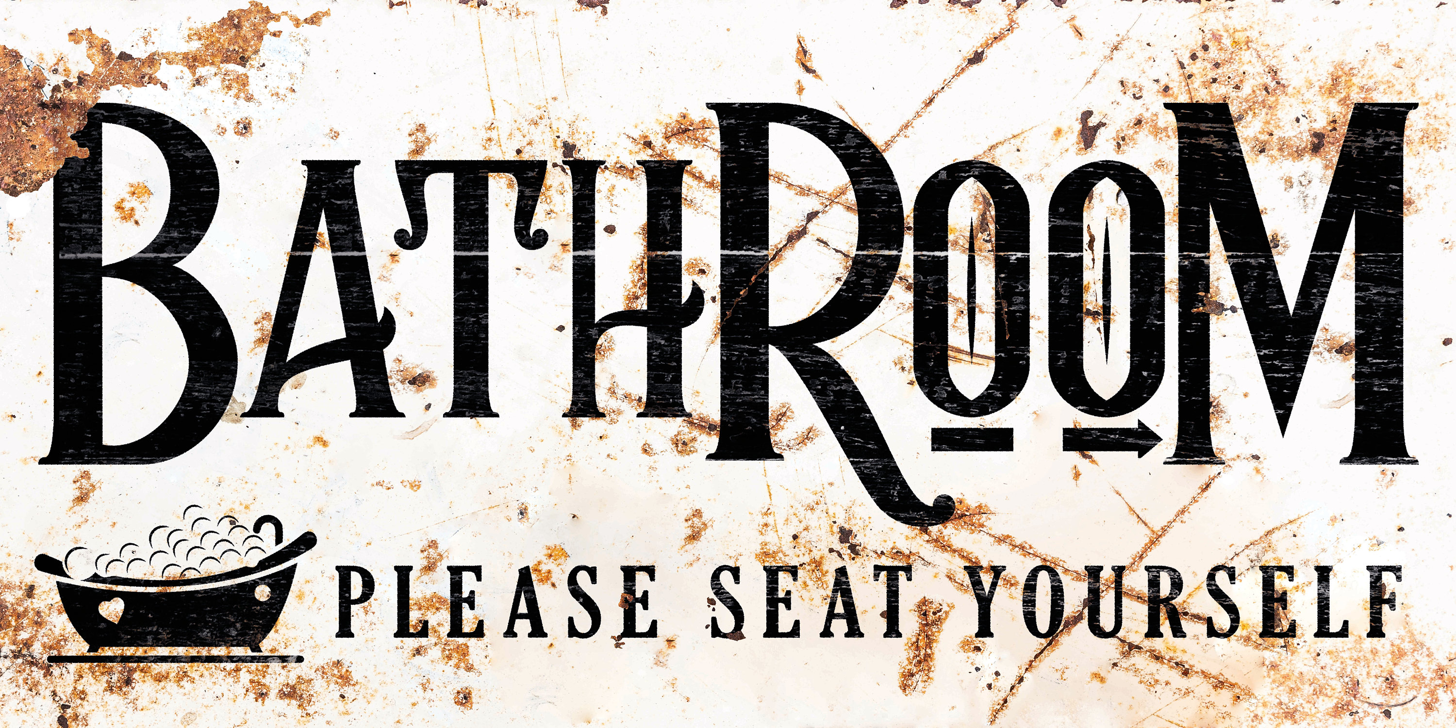 Custom Bathroom Sign Canvas Home Design Bathroom Decor New Home Gift ...