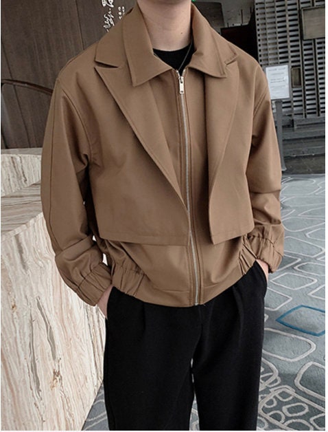 Mens Quiet Luxury Two Piece Jacket Old Money Style Jacket - Etsy