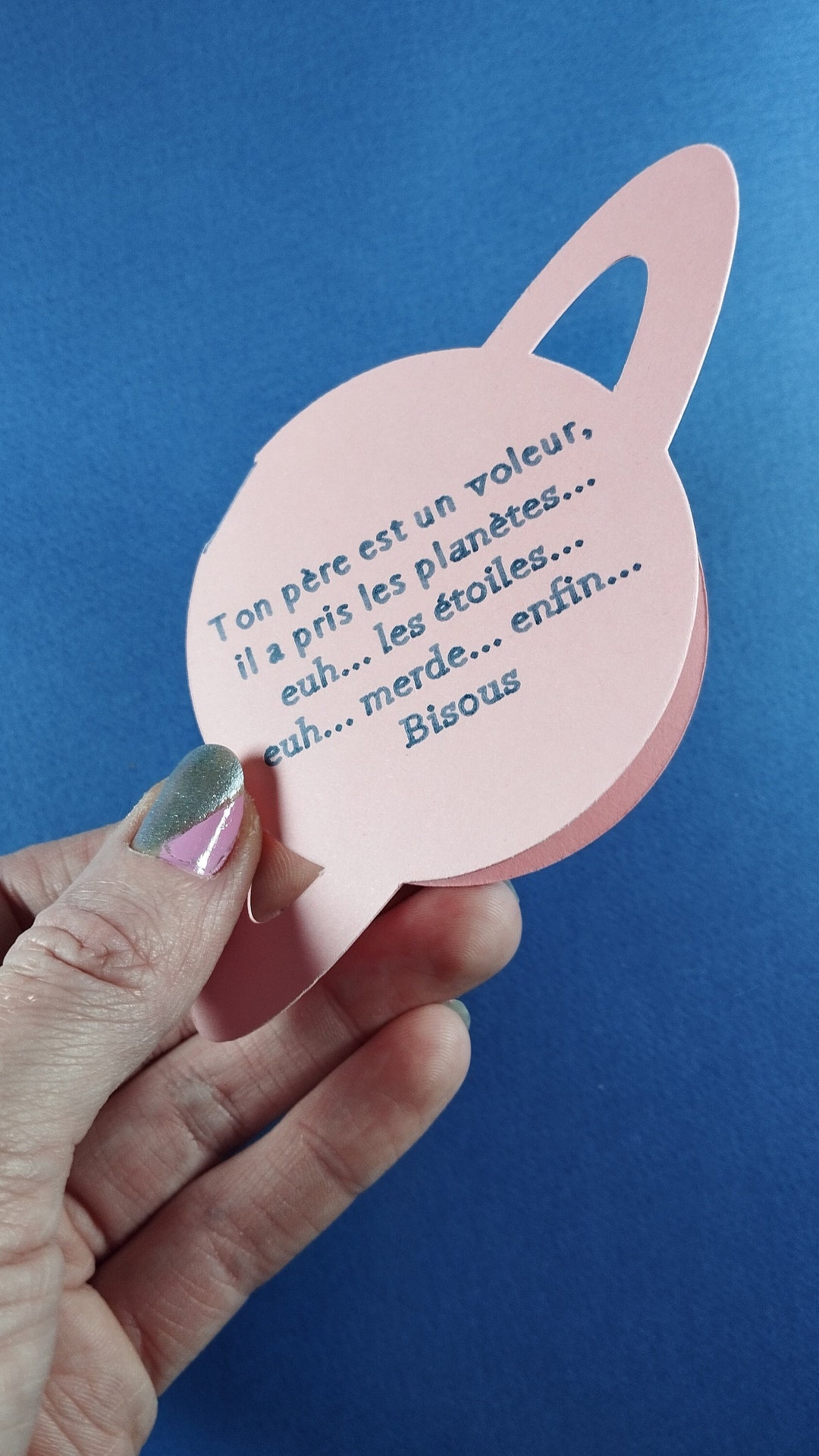 Planet Card With Text - Etsy