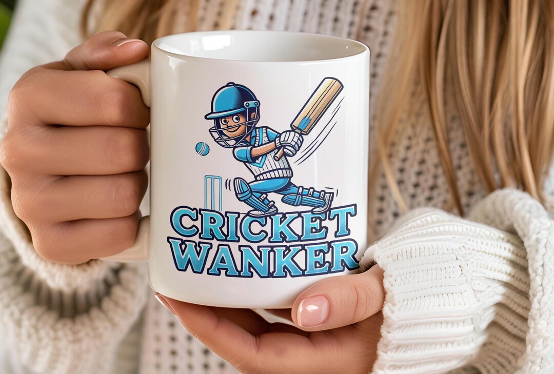 Cricket Wanker Mug, Present Cricket Player, Funny Gift for Cricket ...