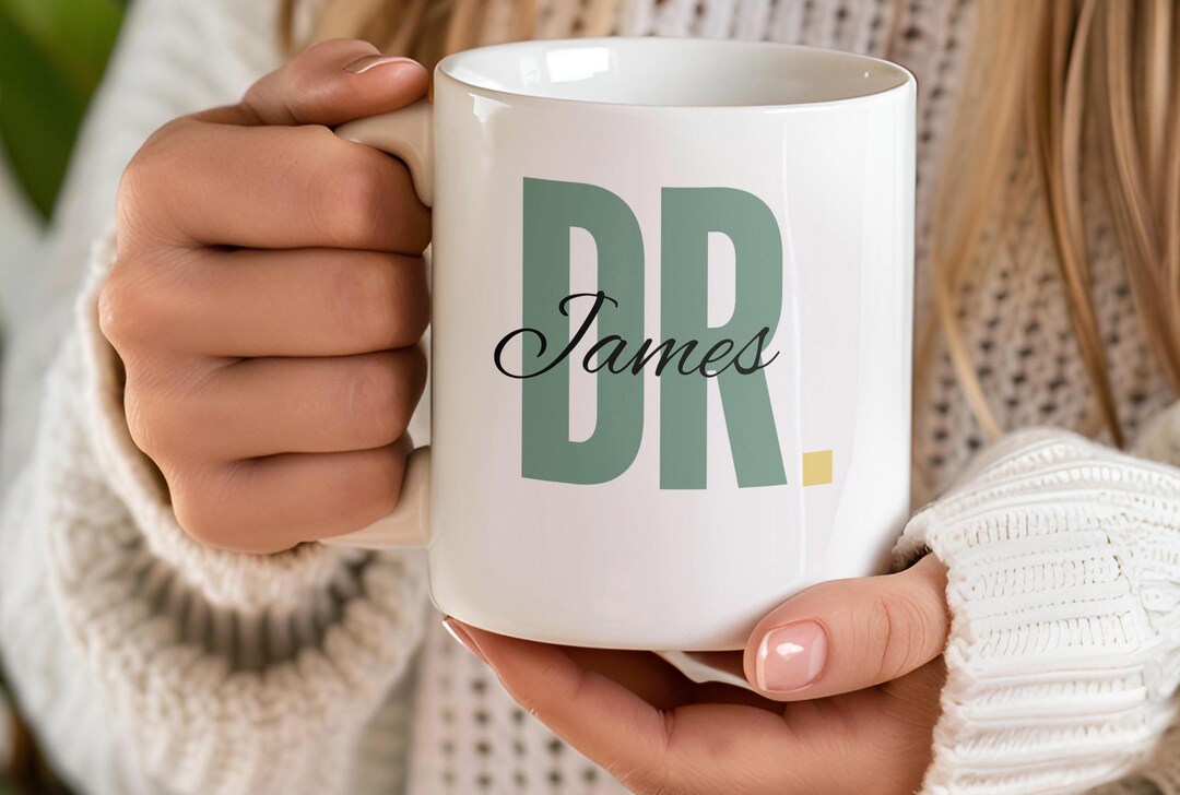 Custom Doctor Mug, Personalized DR Name Coffee Cup, Medical ...